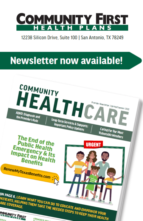 Provider Newsletter | Community First Health Plans