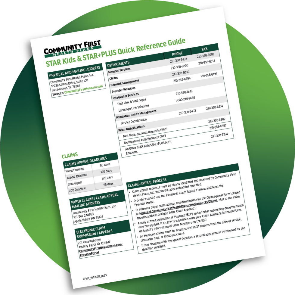 Patient Resources - Community First Health Plans